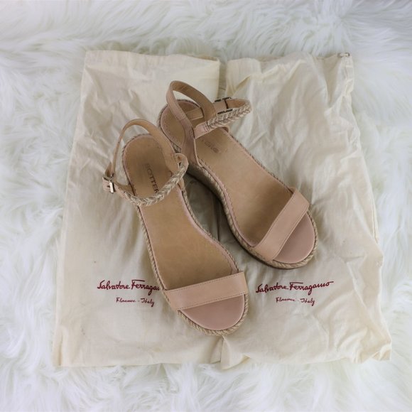 Bottero | Shoes | Bottero Brazilian Leather Espadrille Wedge Sandals ...